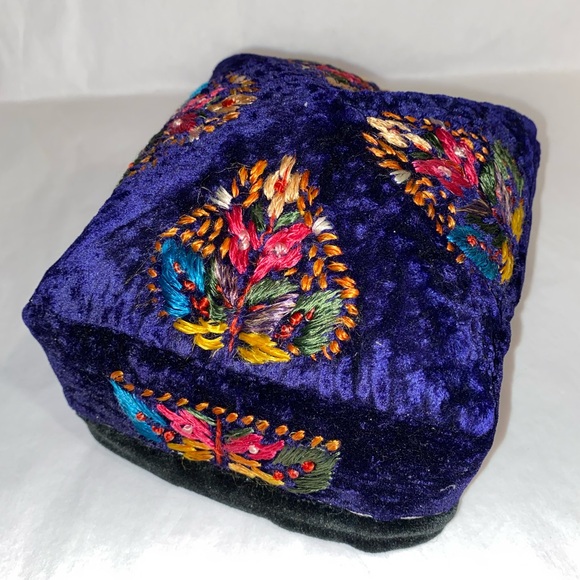 Art | Tubeteika Royal Blue Embroidered Central Asian Cap | Poshmark